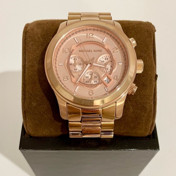 Michael Kors | Accessories | Michael Kors Mk896 Stainless Steel Rose ...